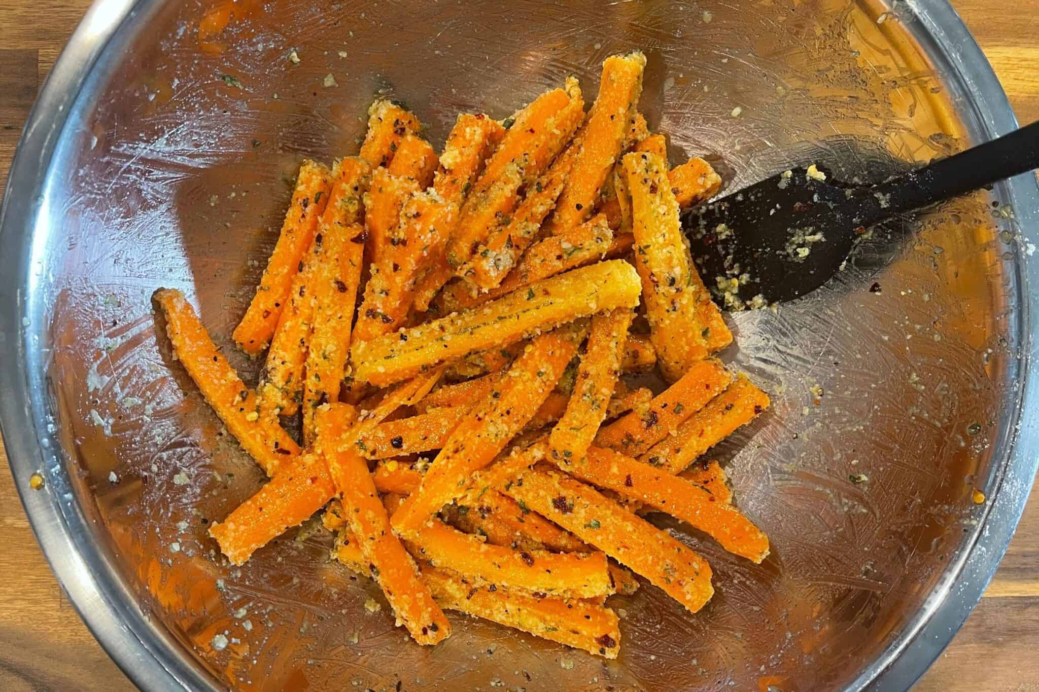 Crispy Oven Roasted Carrot Sticks - With the Woodruffs