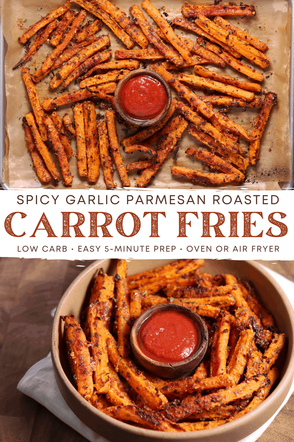 Crispy Oven Roasted Carrot Sticks - With the Woodruffs