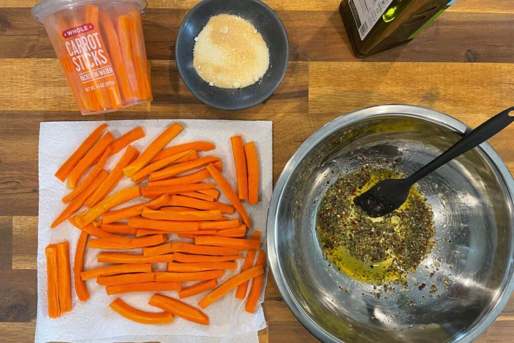 Crispy Oven Roasted Carrot Sticks - With the Woodruffs