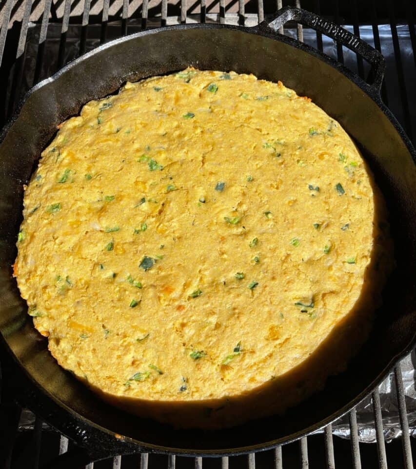 Southern Style Traeger Smoked Cornbread