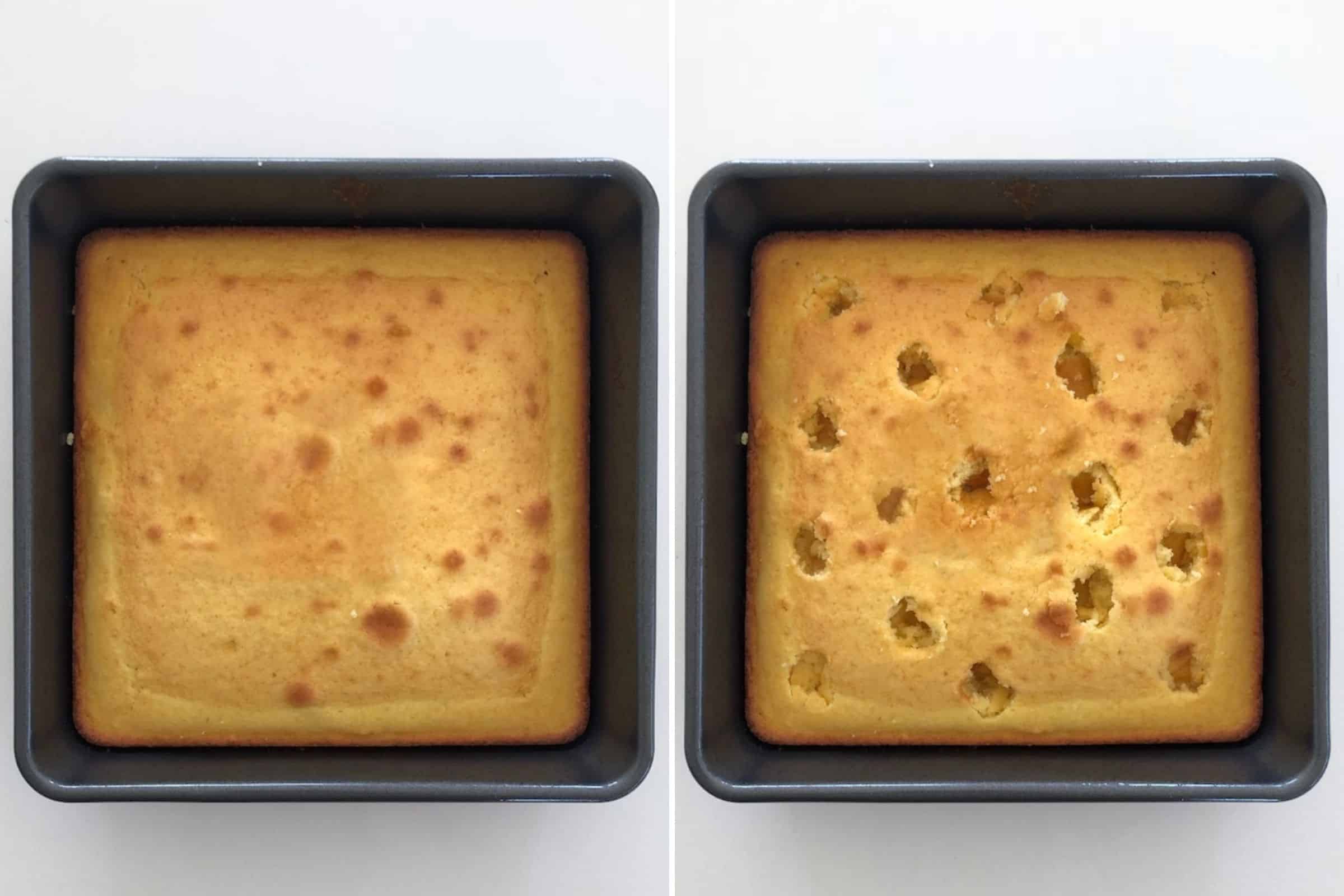 Lemon Blueberry Poke Cake - With the Woodruffs
