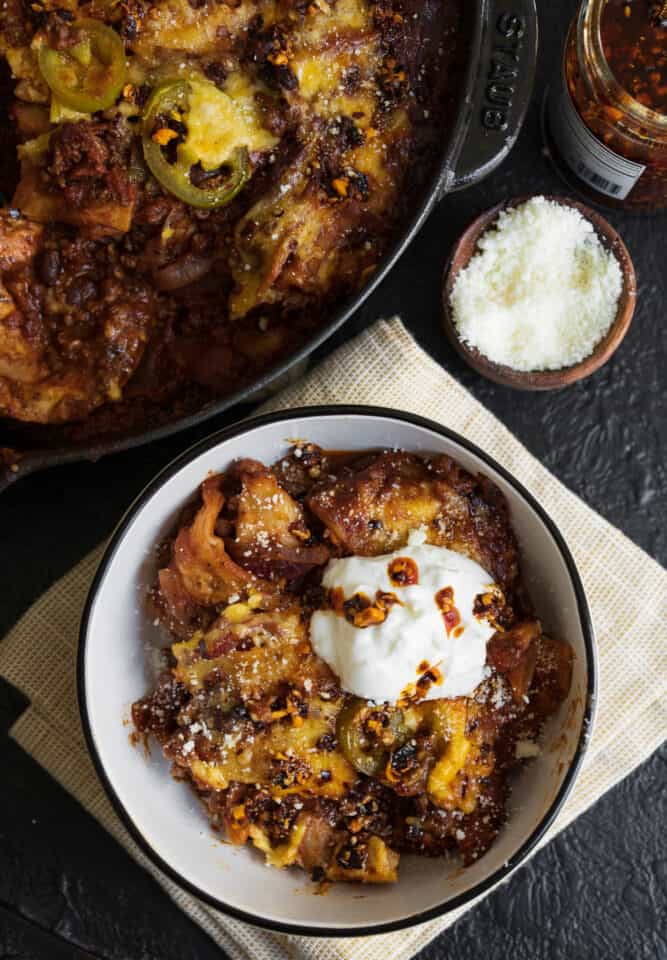 Bison Burrito Casserole
