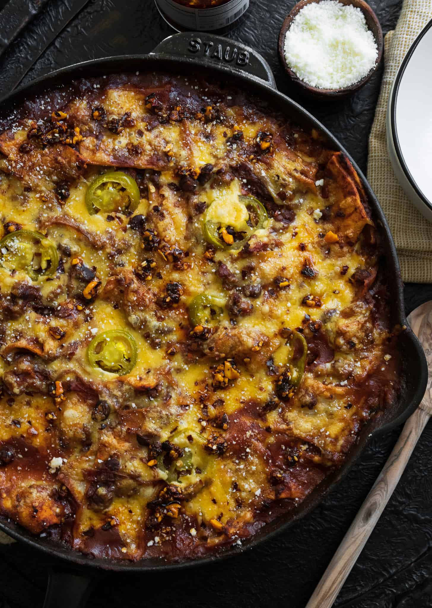 Bison Burrito Casserole