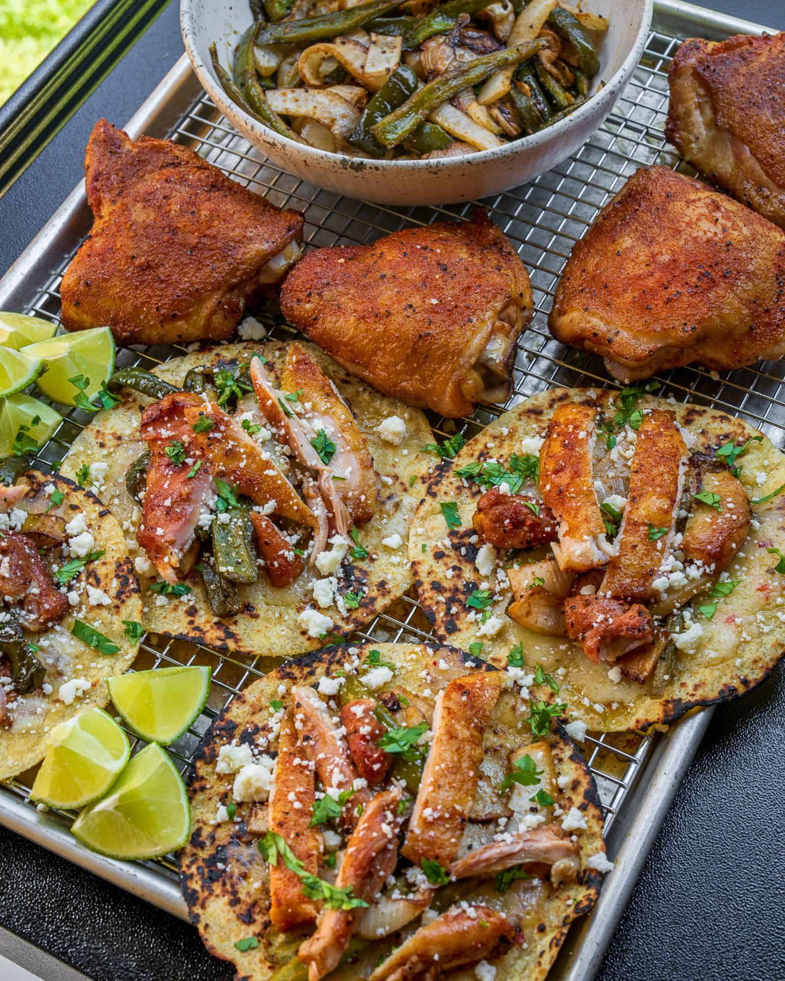Traeger Smoked Chicken Tacos