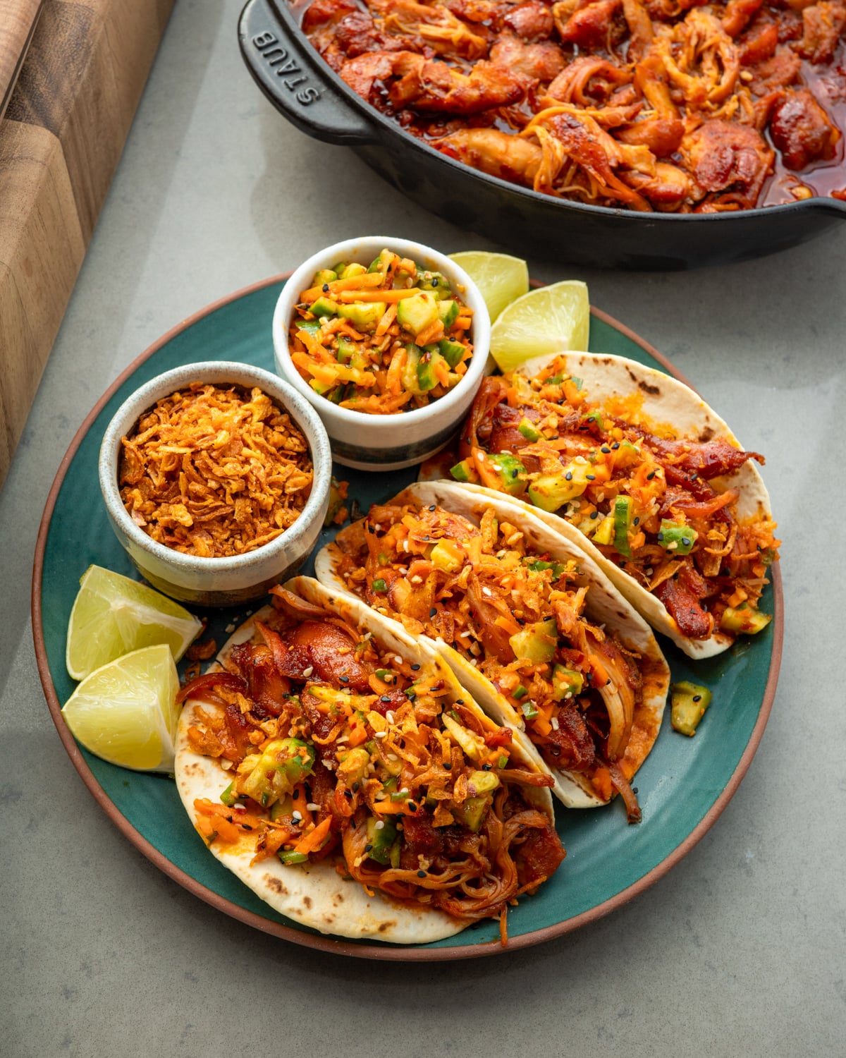 Traeger Smoked Firecracker Chicken Tacos